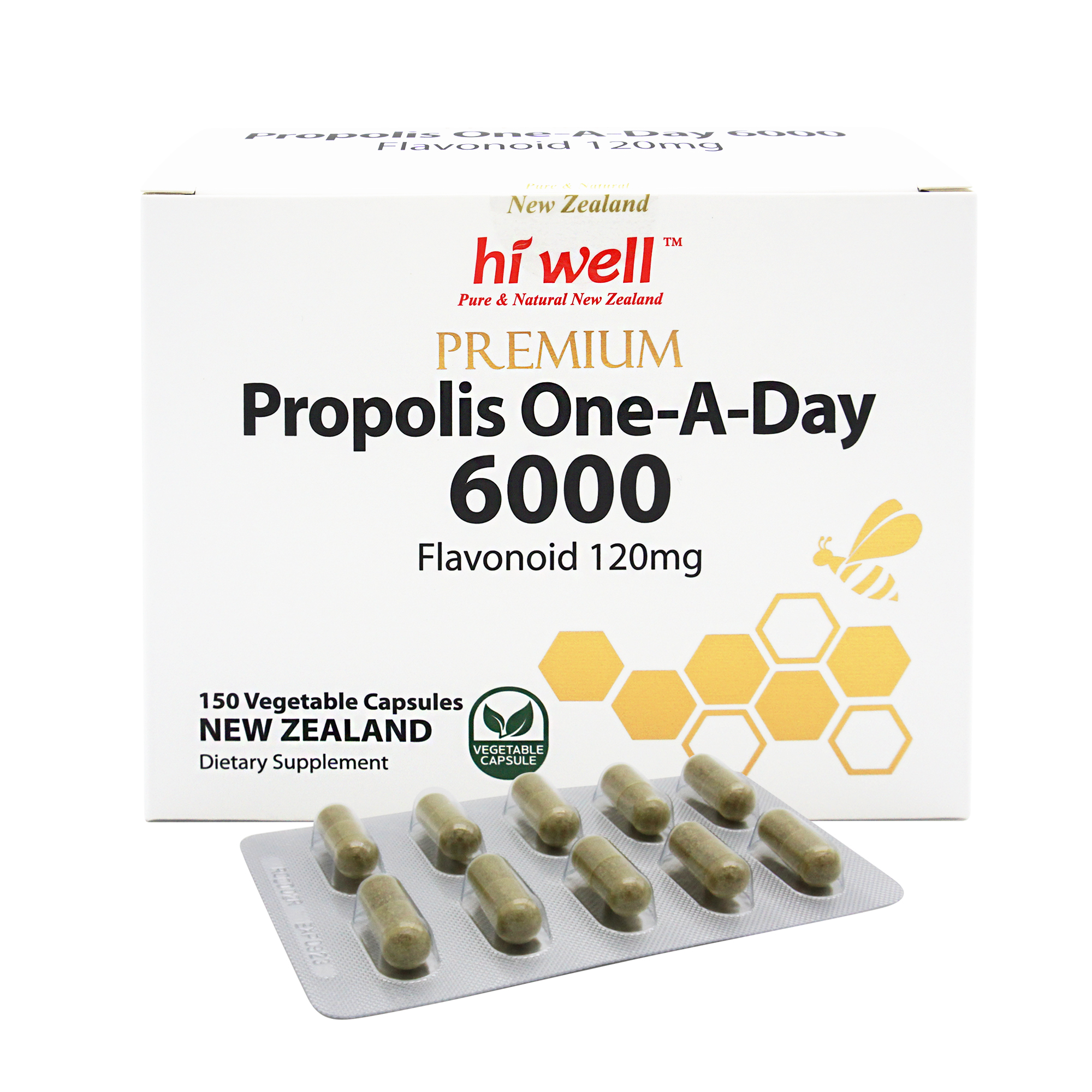 Propolis 6000 150 Capsules - Hi Well
